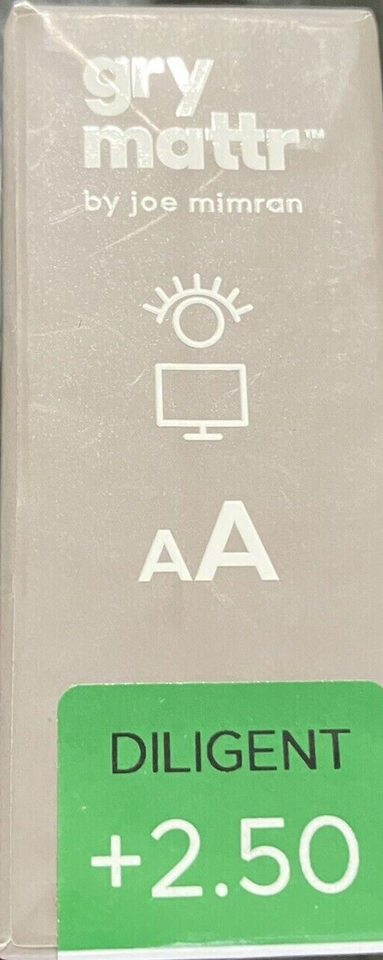 New Gry Mattr by Joe Mimran +2.50 Diligent Blue Light Reading Glasses | eBay