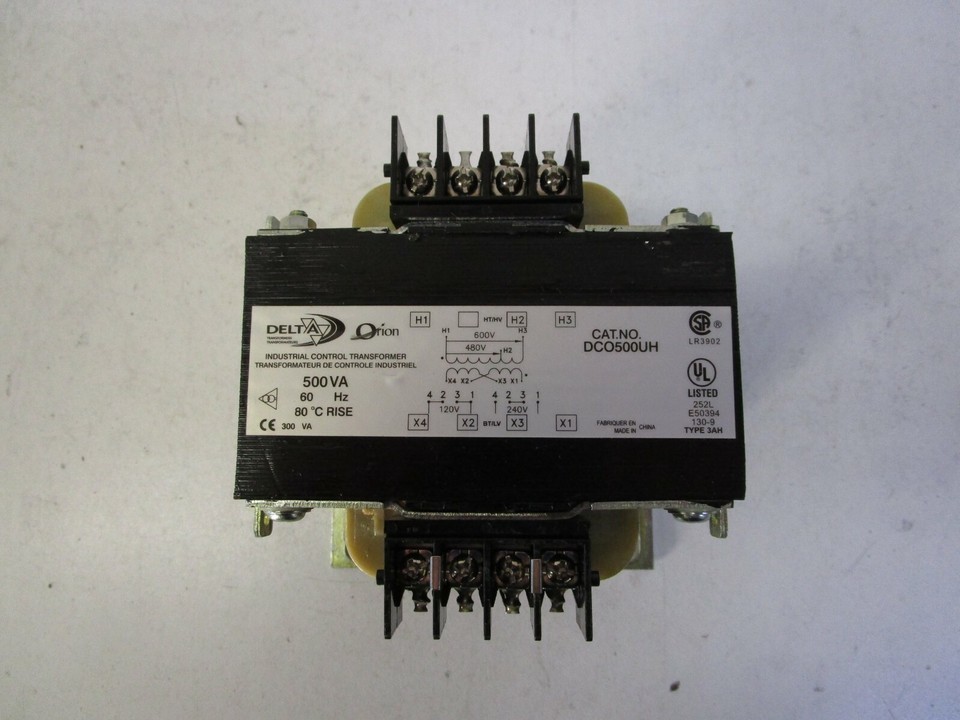 DELTA ORION DCO500UH INDUSTRIAL CONTROL TRANSFORMER - USED - FREE ...