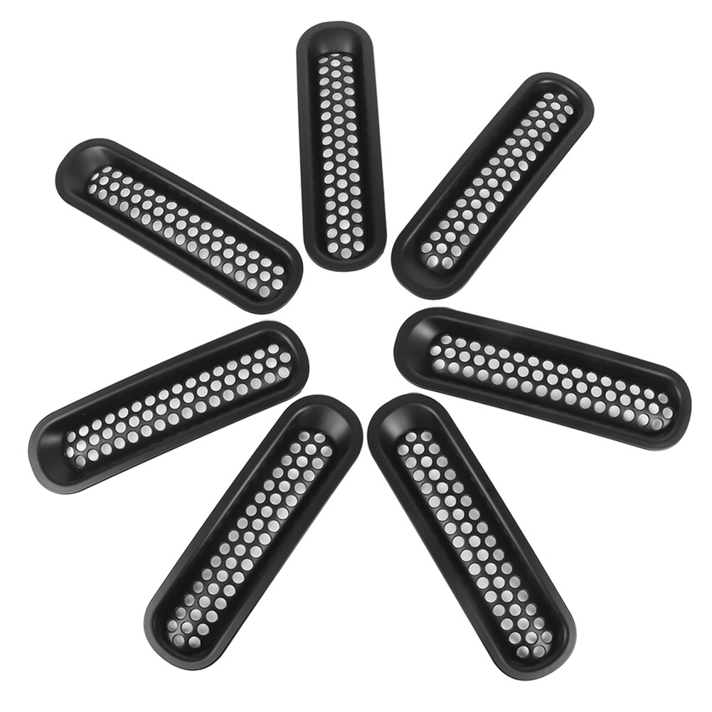 AUTO 7pcs Front Grill Mesh Inserts Clip-in Grille Guard Cover ...