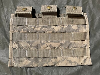 US Military Triple Three 3 Mag Magazine Pouch MOLLE ACU 3 X 30 ROUND ...