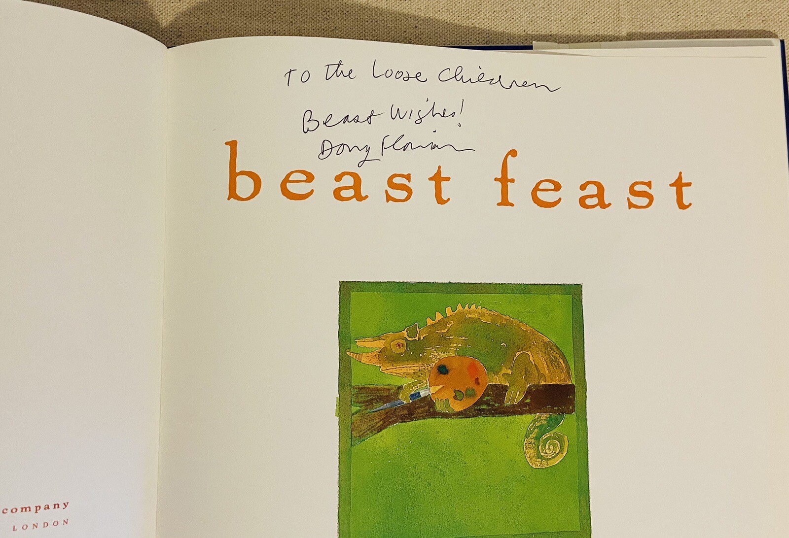 SIGNED 1st edition Children’s Poems Beast Feast Douglas Florian ...