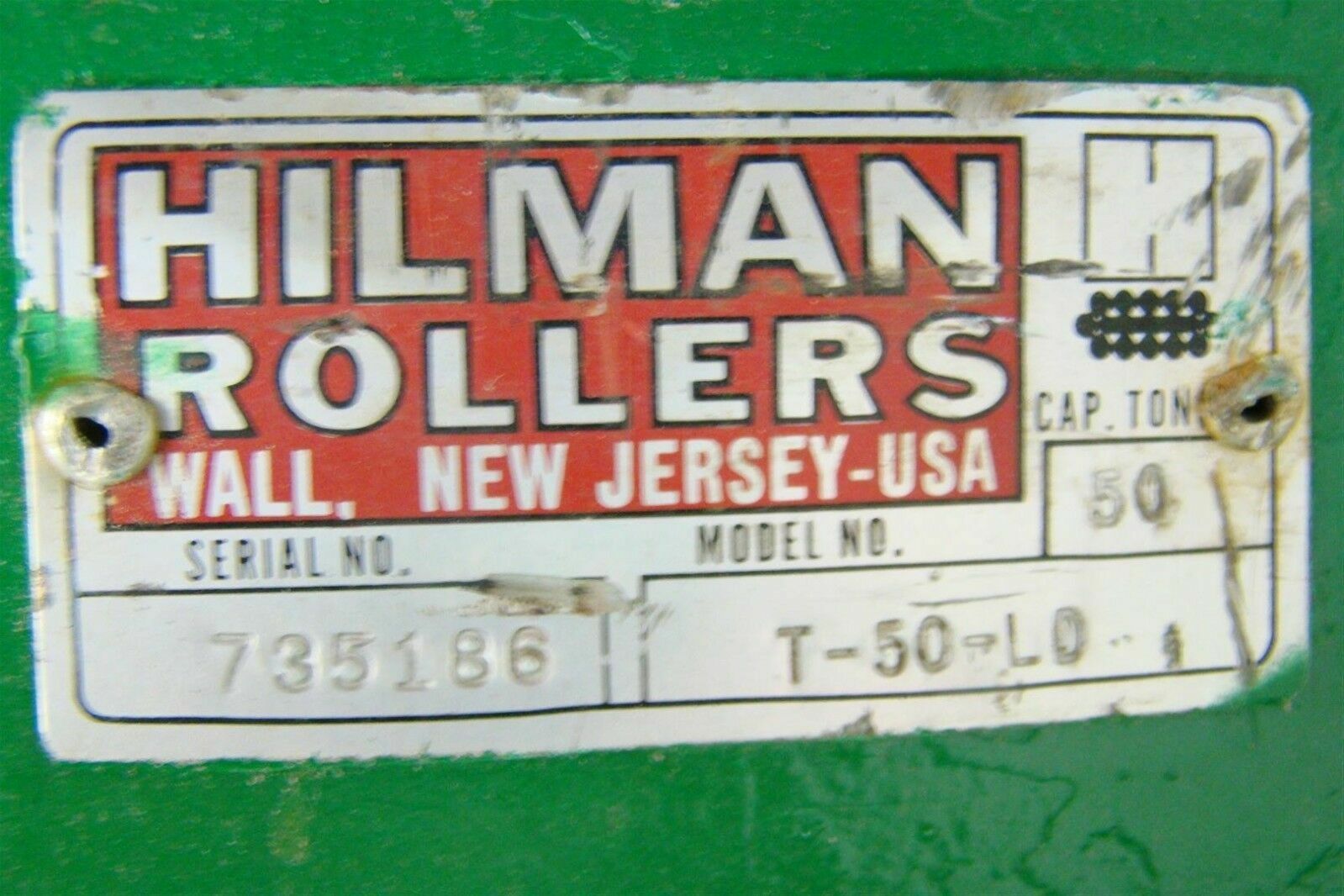 Hilman Rollers Locking Pad Swivel Attachment 50 Ton Cap, T-50-LD | eBay UK