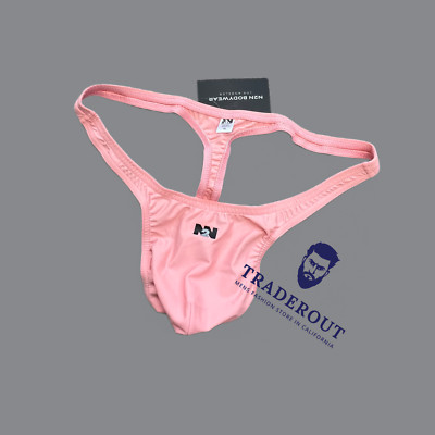 N2N Bodywear Men blossom pink creamsicle swim thong swimwear size M L ...