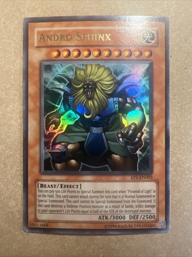 Yu-Gi-Oh! TCG: Andro Sphinx EP1-EN002 | eBay