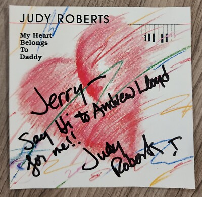 Judy Roberts Signed My Heart Belongs To Daddy CD Booklet RAD | eBay