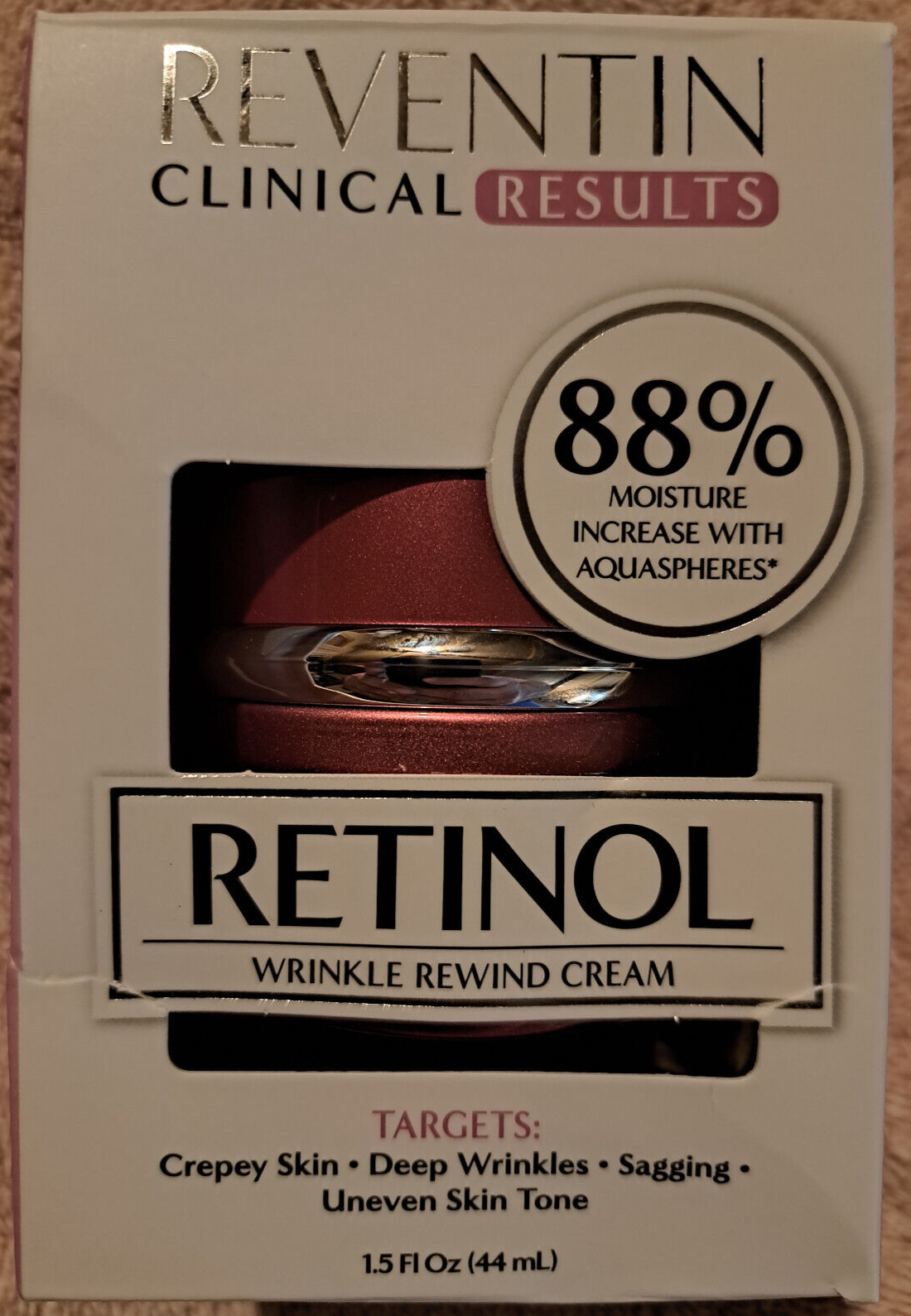 Reventin Clinical Results Retinol Wrinkle Rewind Cream 1.5 FL Oz (44ml ...