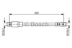Bosch 1987476171 Brake Hose for sale online | eBay