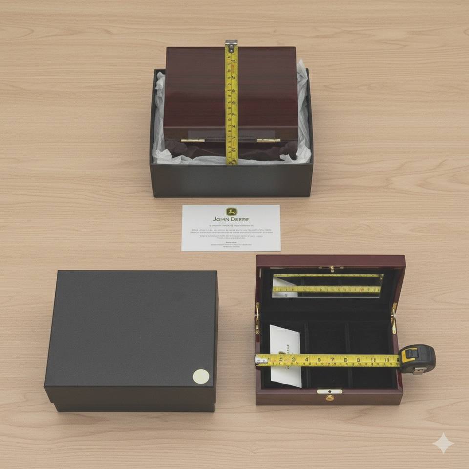 LN John Deere 20th Anniversary Executive Wood Valet Jewelry Box - New ...