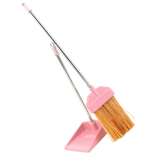 Mini Broom and Dustpan Cute Miniature for Dollhouses Tiny Cleaning ...