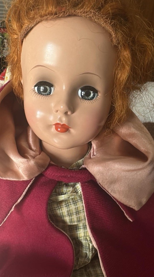 Vintage Red Riding Hood Doll Beautiful Great Condition Flirty Eyes | eBay