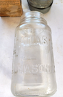 Vintage Atlas Mason Jar, 2-Ball Lids, Box of 12 Small Sz 63 Kerr Tops ...