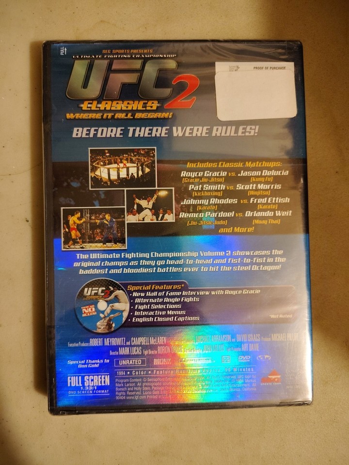 UFC Classics 2: Ultimate Fighting Championship DVD New 2006 | eBay
