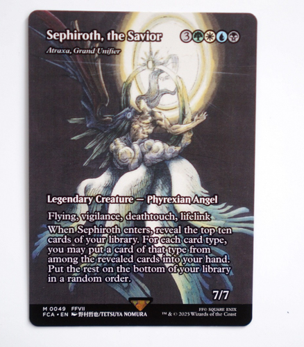 Sephiroth the Savior Final Fantasy Magic the Gathering Tetsuya Nomura ...