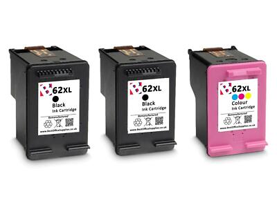 62XL Black and Colour Refilled Ink Cartridge For HP Officejet 250 | eBay UK
