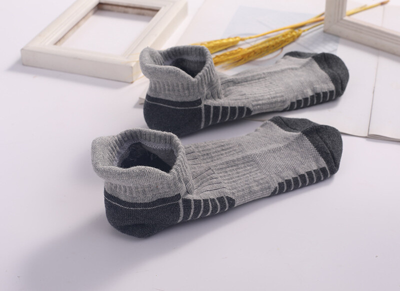 ZONBAILON Men's Breathable Cotton Thickened Towel Bottom Sports Socks 2 ...