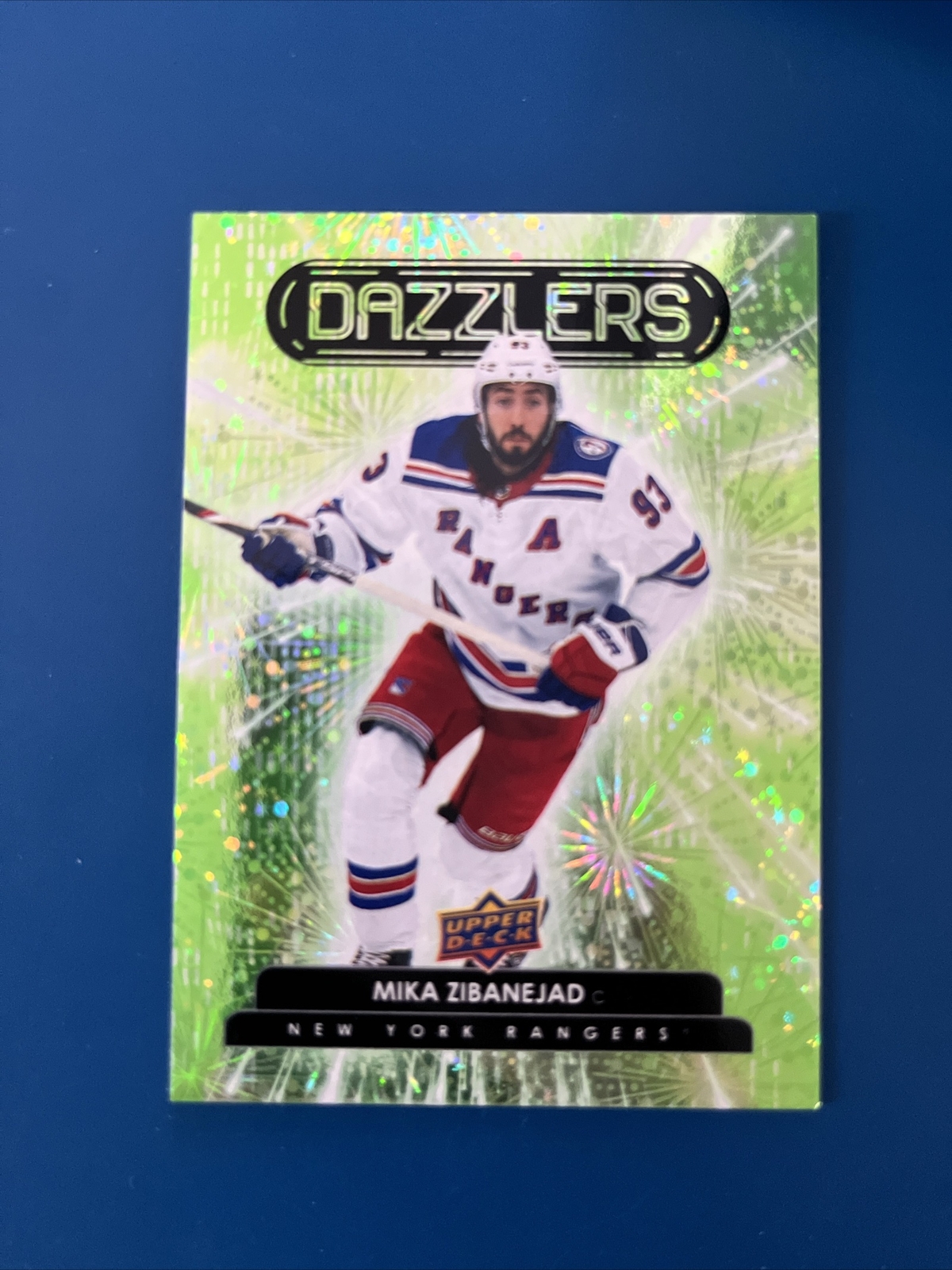 2022-23 Upper Deck Series 1 Dazzlers Green # DZ-45 Mika Zibanejad | eBay