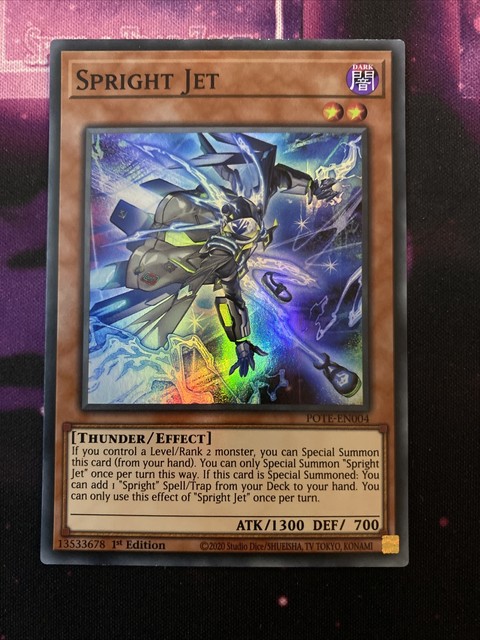 Yu-Gi-Oh! TCG Spright Jet Power of the Elements POTE-EN004 1st Edition ...