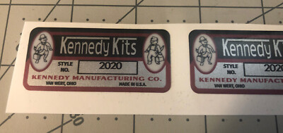 Kennedy Kits Custom Tool Box Decal Reproduced Vinyl With Numbers 2020 ...