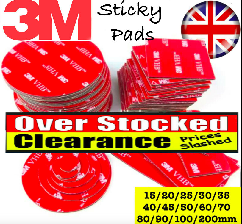 Double-Sided Tape Self Adhesive Sticker Sticky Pad Mounting Tape Dash ...