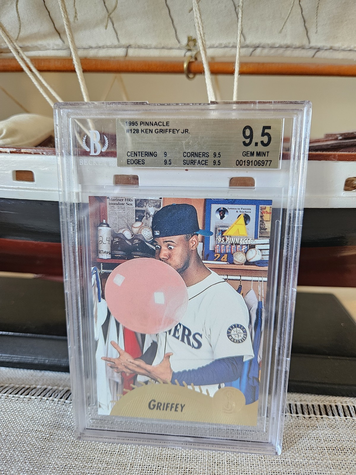 1995 Pinnacle Ken Griffey Jr #128 BGS 9.5 Low Pop 22! | eBay