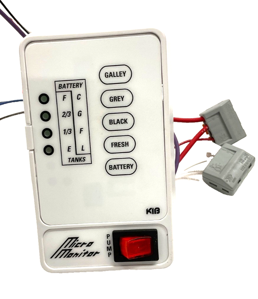 KIB Micro Monitor System Galley/Grey/Black/Fresh/Battery RV/Trailer | eBay