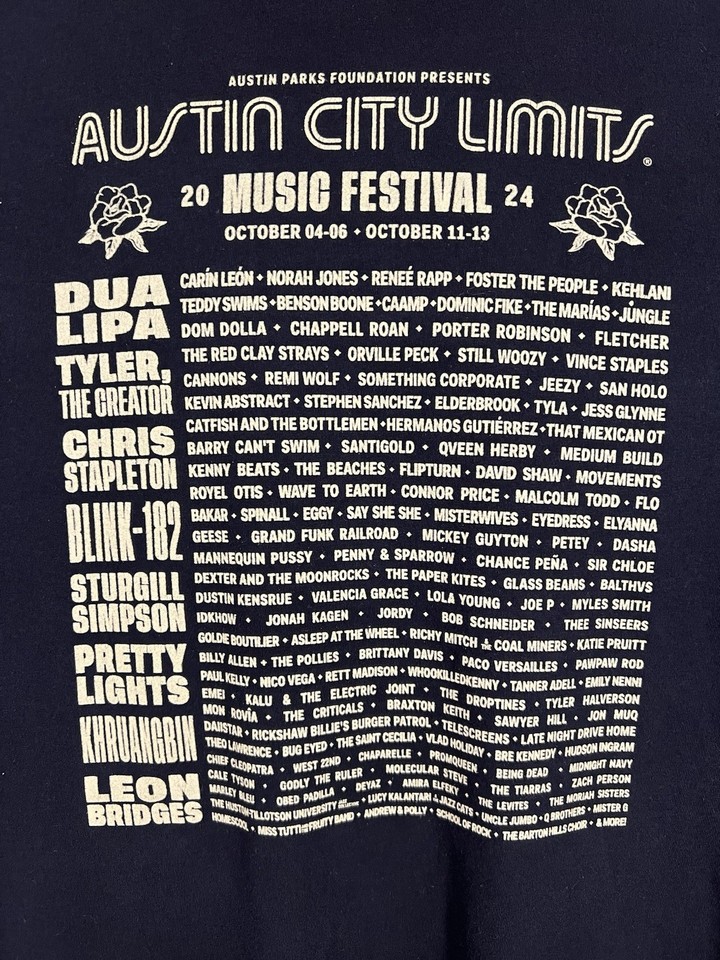 Howler Bros x Austin City Limits 2024 ACL Fest Lineup Tee Music ...