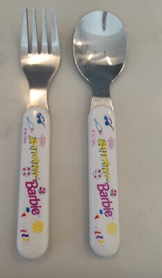 Vintage Barbie Todler Fork And Spoon Set, Baywatch Barbie 1995 Rare | eBay