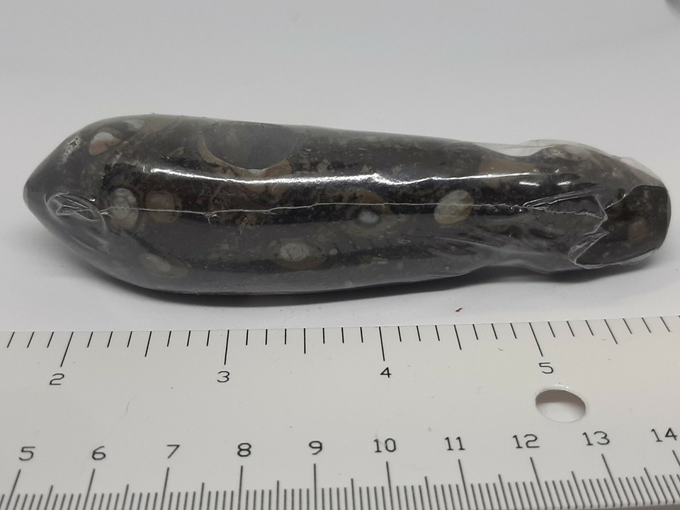 Hand Made Natural Cut Stone Tobacco Smoking Pipe With FOSSILS | eBay