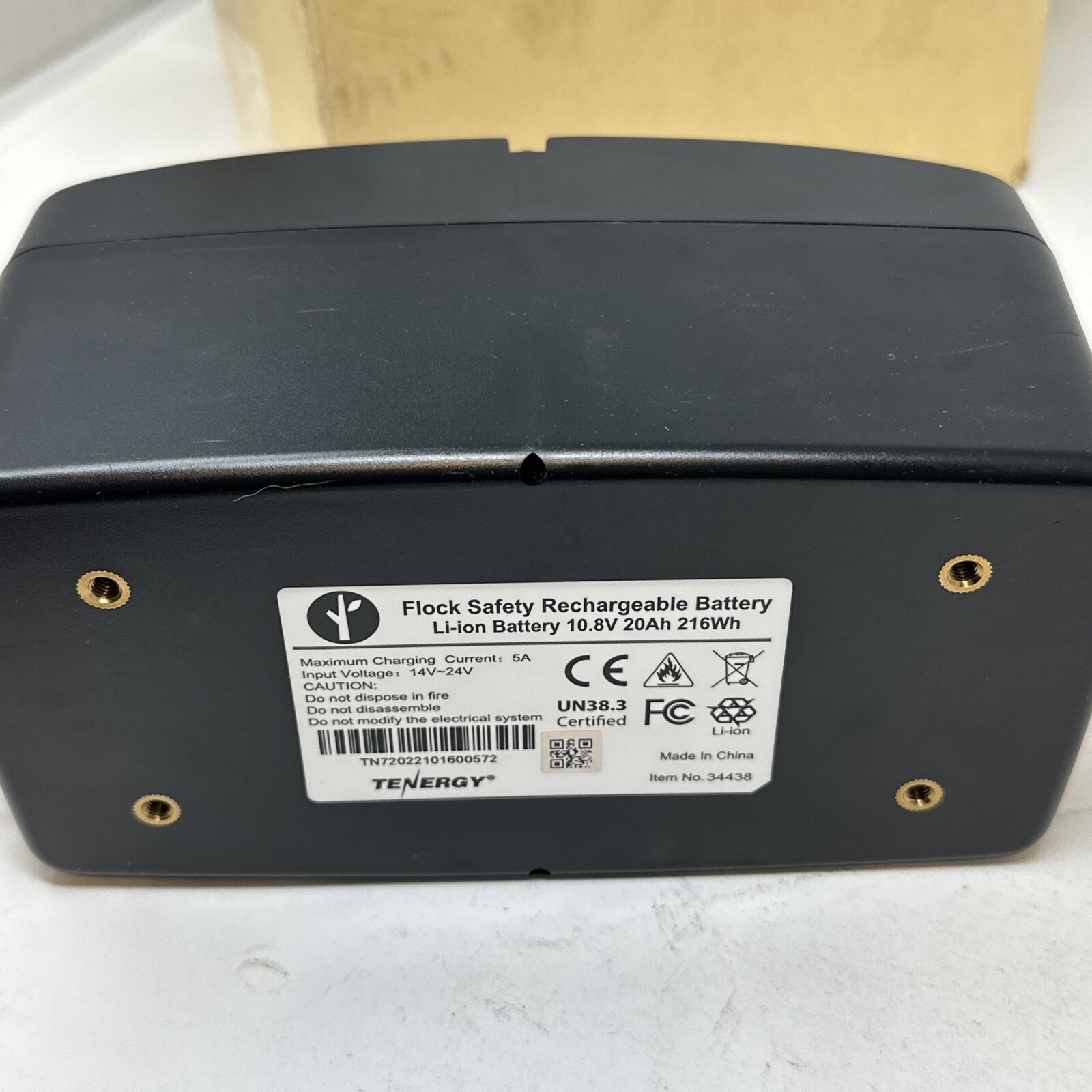 (Lot of 2) Flock Safety rechargeable Battery li-ion - 10.8v 20Ah 216wh ...