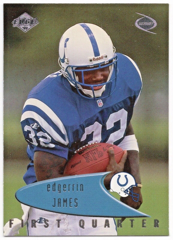 RB076 1999 Collector's Edge Odyssey #65 Edgerrin James RC Indianapolis ...