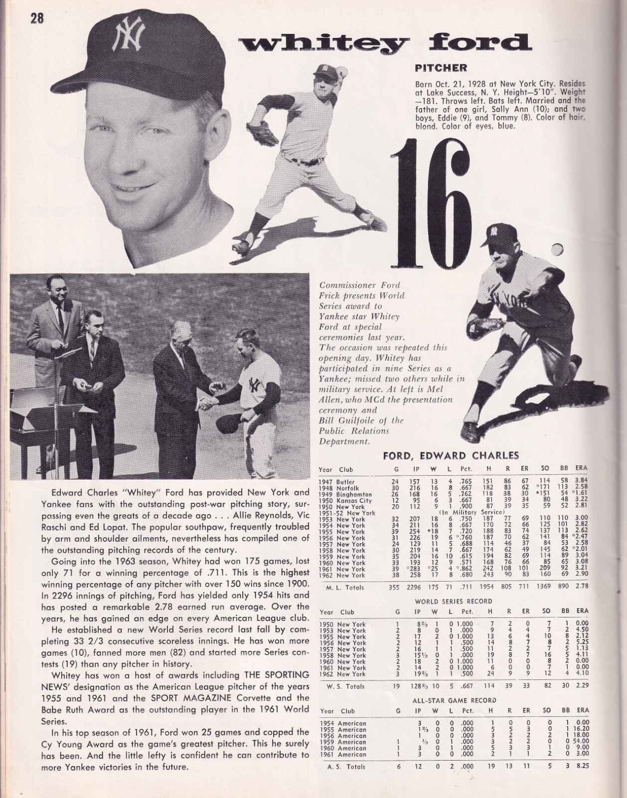 New York Yankees Yearbook 1963 World Champions Lot 5 | eBay