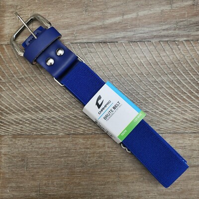 NEW! CHAMPRO BRUTE BELT in BLUE 1.25 WIDE LEATHER TAB YOUTH BASEBALL ...