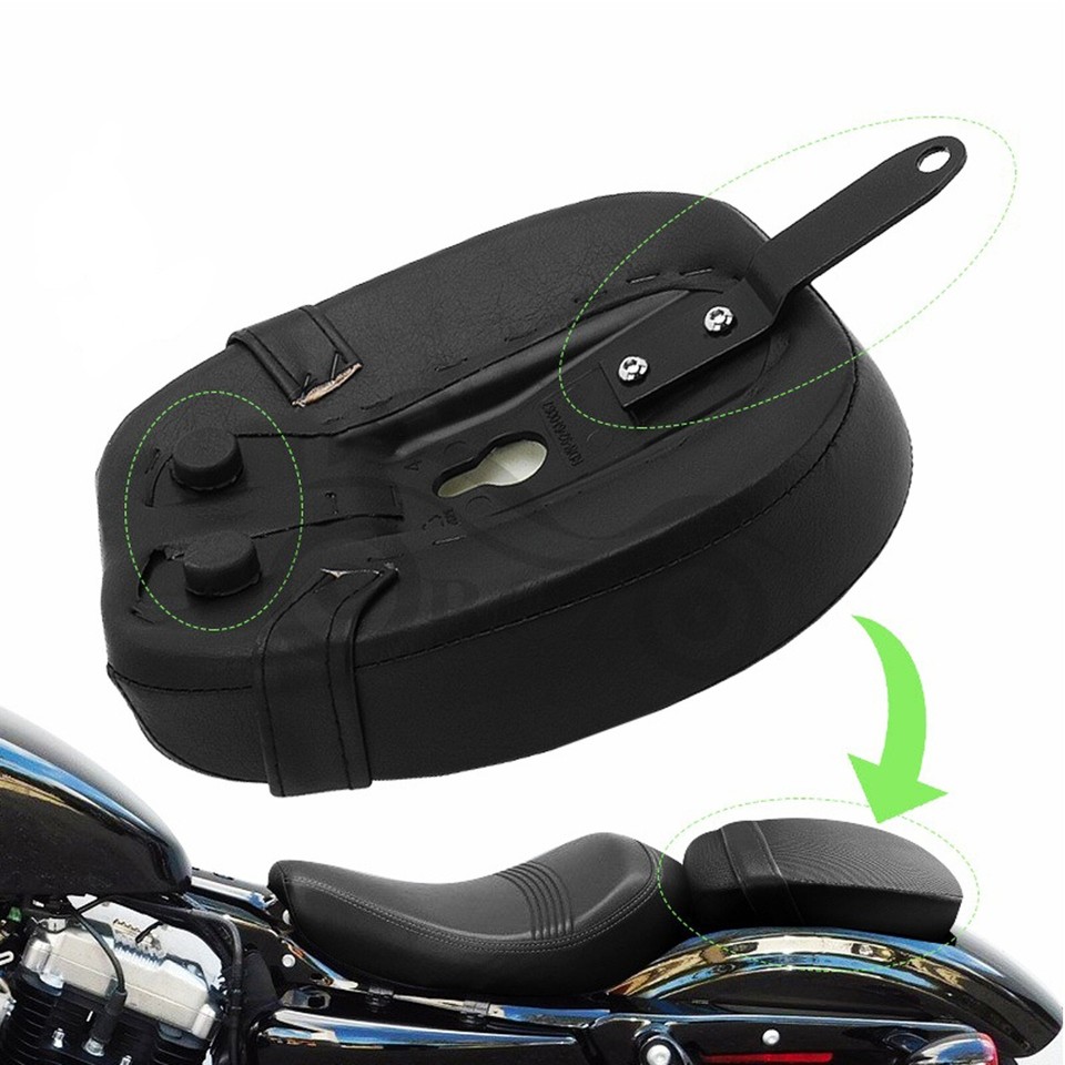 Motorcycle Backrest Cushion Back Seat Fit for Harley Iron 883 2004-2015 ...