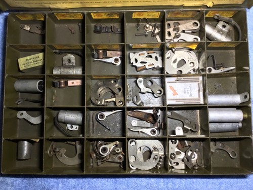 antique auto NOS POINTS Dealer COUNTER DISPLAY Ford Model A T Chevy/GM ...