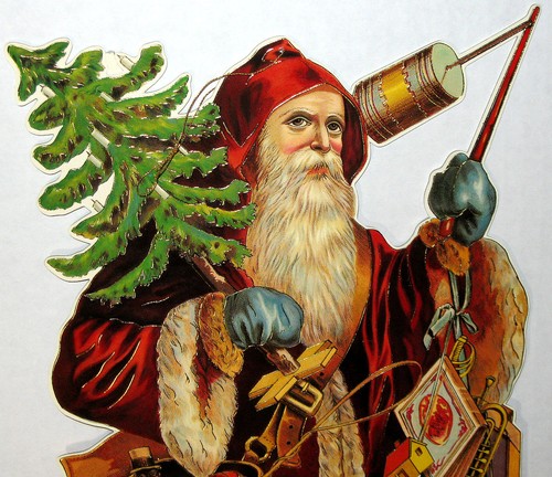 XL SANTA FATHER CHRISTMAS Ornament Decoration MINT CONDITION Rare ...