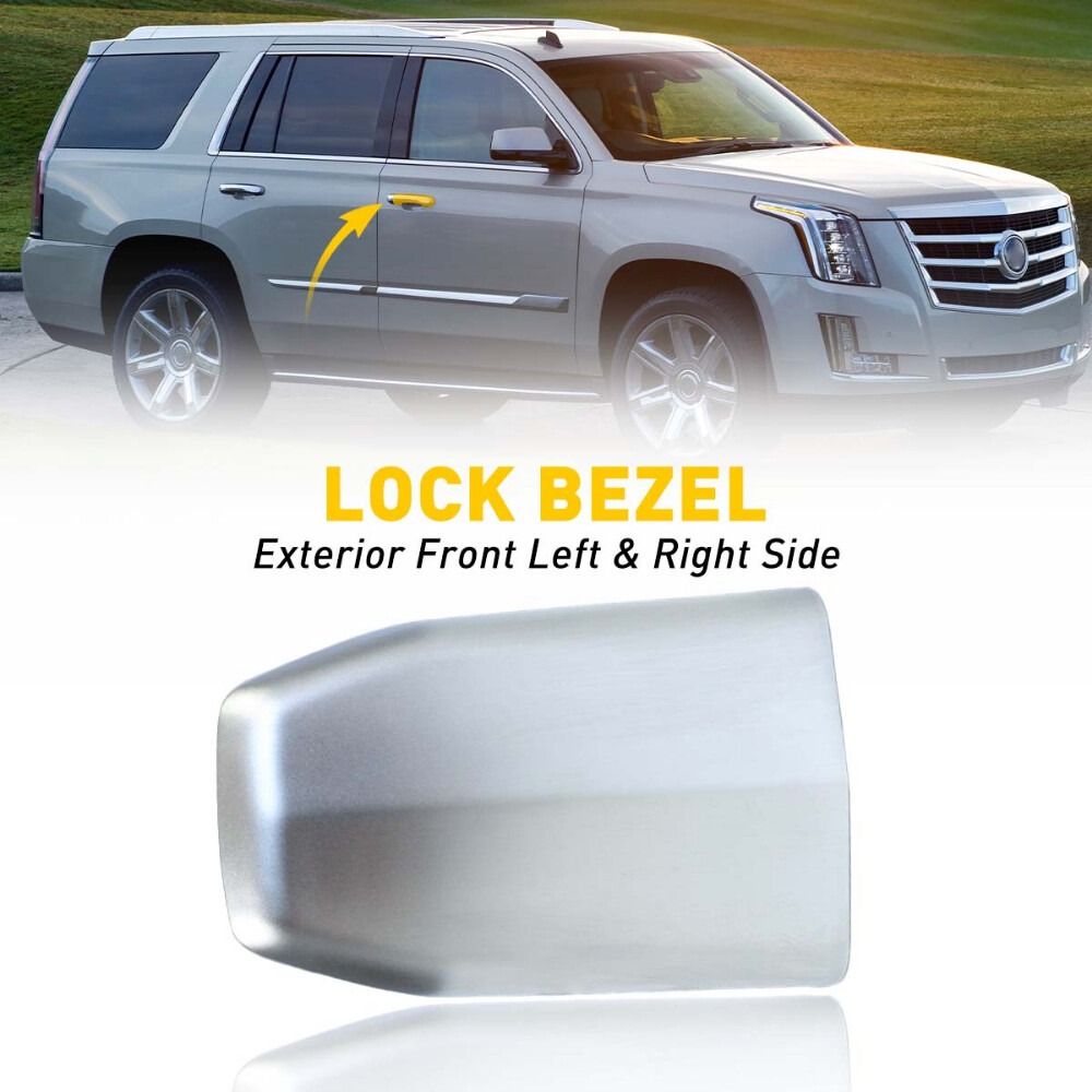 Front Driver Door Handle Lock Cover For 2015-2019 Cadillac Escalade ...