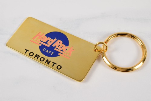 Vintage New Old Stock Hard Rock Cafe Enameled Keychain Toronto Canada ...