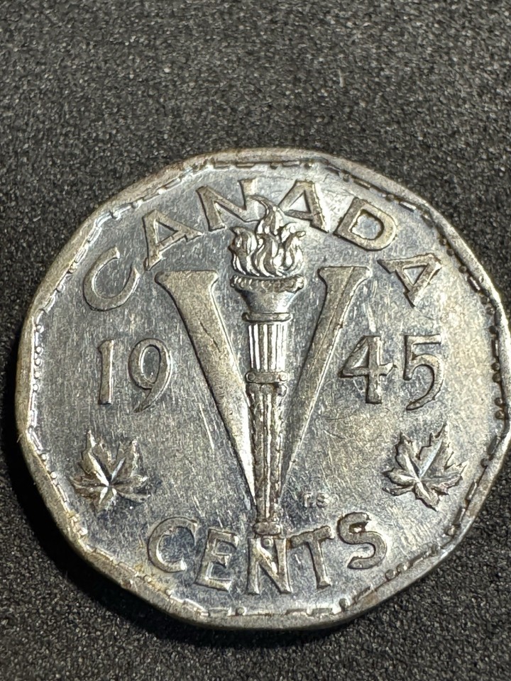 Rare 1945 Victory Nickel 5 Cents Canadian.metals During WW 2 | eBay