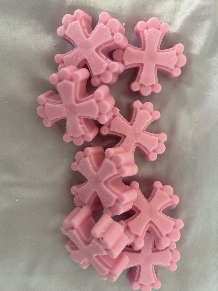 Handmade Soy Wax Melts Cross Shape Melters Wickless Candle Strawberry ...