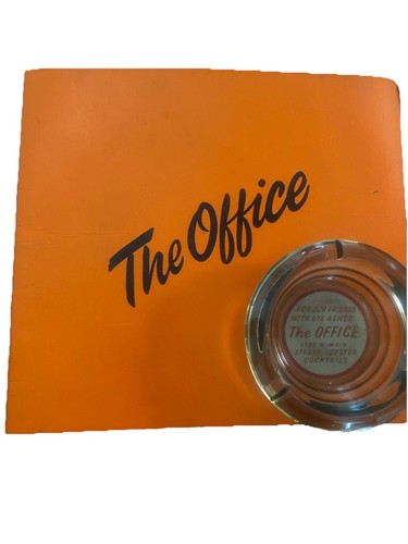 Vintage THE OFFICE Restaurant Menu & Ashtray from 1705 N. Main, Santa ...