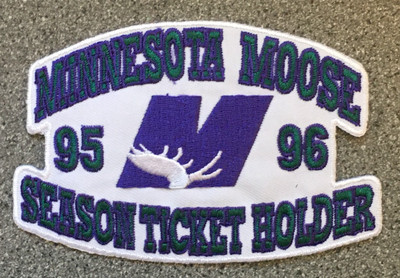 1995-96 MINNESOTA MOOSE IHL HOCKEY MINORS 4.5" SEASON TICKET HOLDER ...