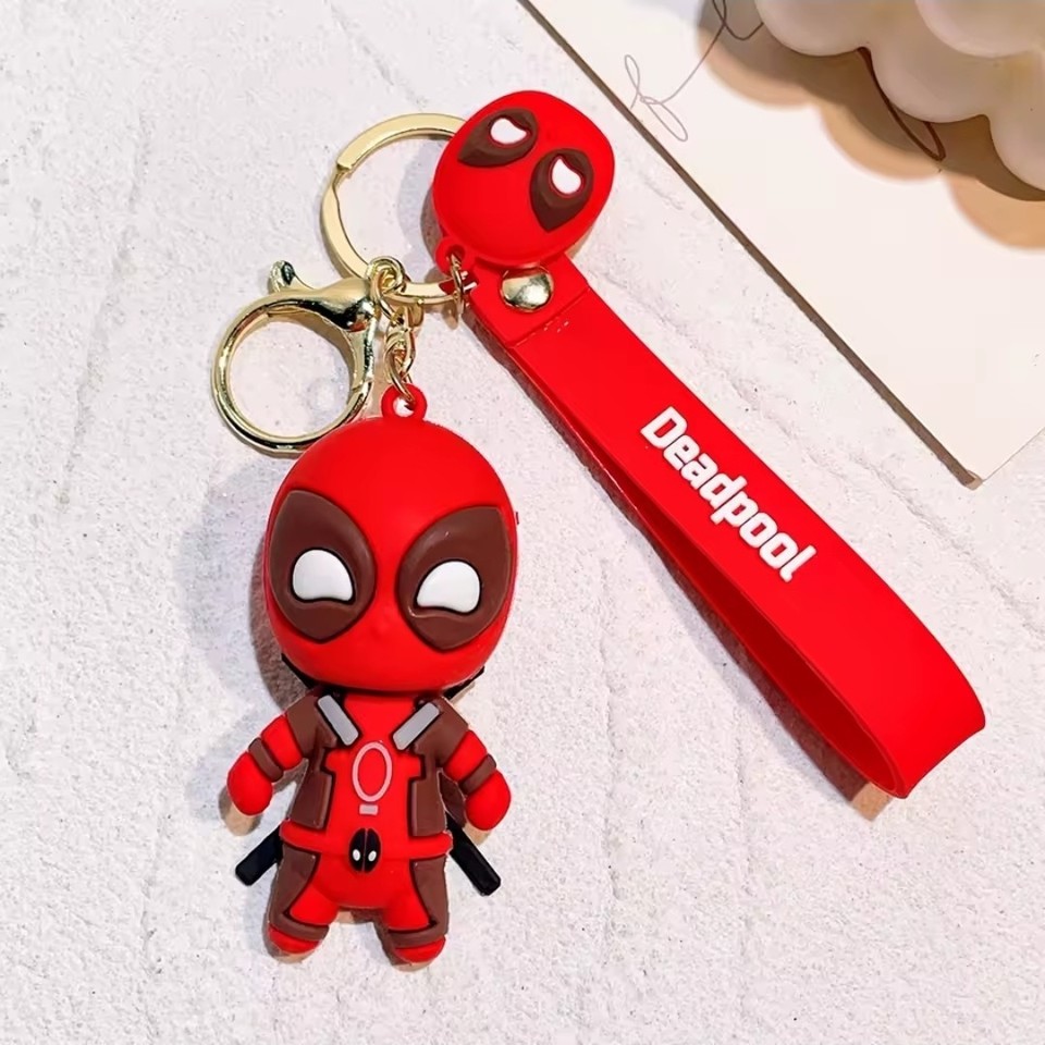 DEADPOOL 3D Silicon Keychain Bag Hanger Key Ring | eBay