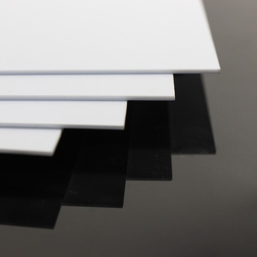 4pcs 1.5mm Thick 200mm x 250mm ABS Styrene Sheets White Model ...