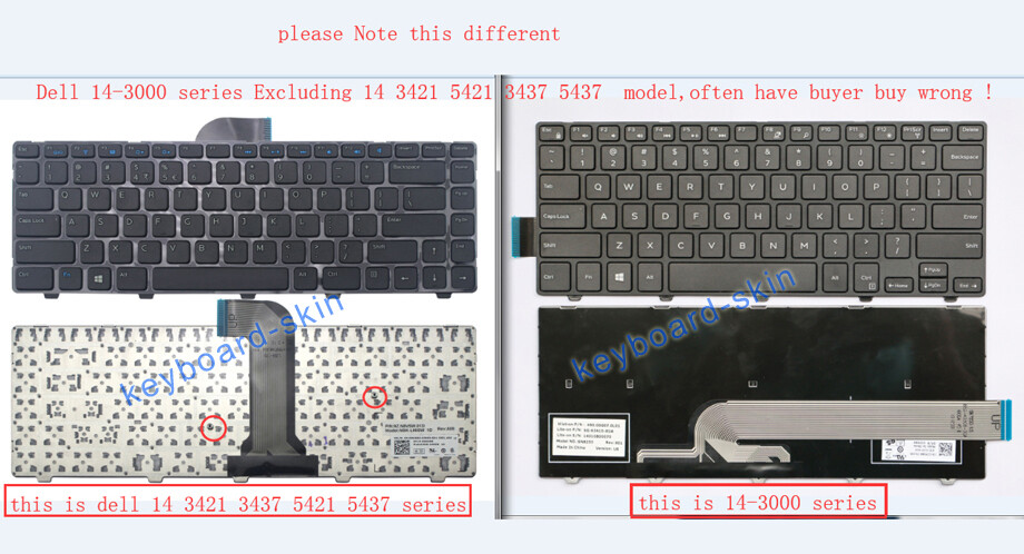 New for Dell Inspiron 14-5000 5442 5443 5445 5447 5451 5455 US Keyboard ...