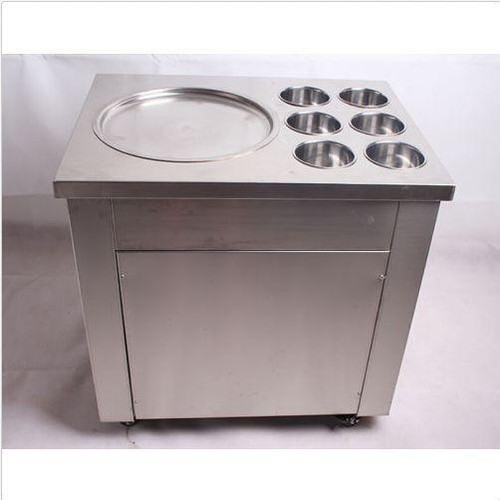Fried Ice Cream machine Ice Cream Maker For Yogurt with 1 Pan Six ...