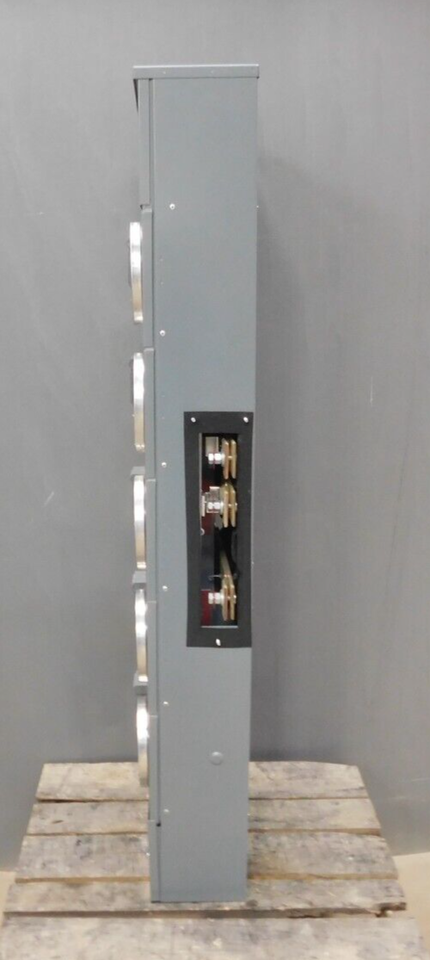 Square D 5-Gang EZ Meter Pak Stack 1200A / 225 Amp Branch Ring Type ...