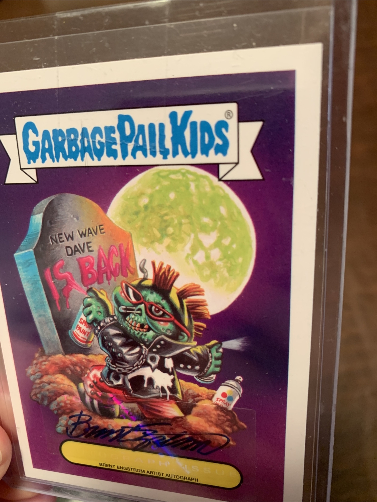 Garbage Pail Kids Adamgeddon New Wave Dave Plate, Engstrom Auto ...