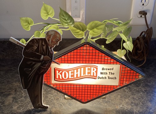 Vintage Koehler Dutch Beer Light Lightes Sign Uncle Jackson Erie ...