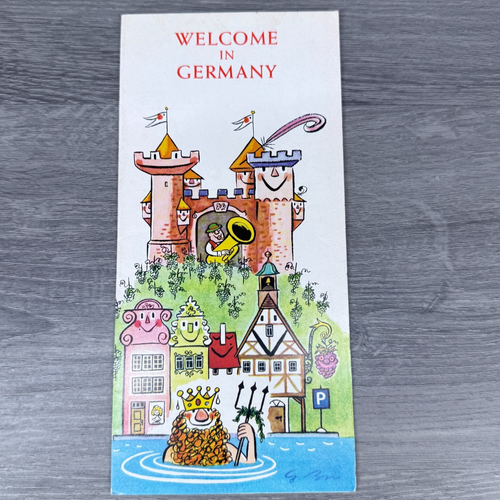 Vtg 1967 Travel Brochure Welcome To Germany Travel Tips Guide w/ Map ...