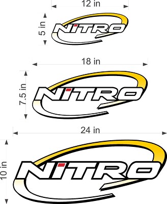 Nitro Bass Boats Decal / Oval logo - UV Resistant Waterproof Vinyl ...